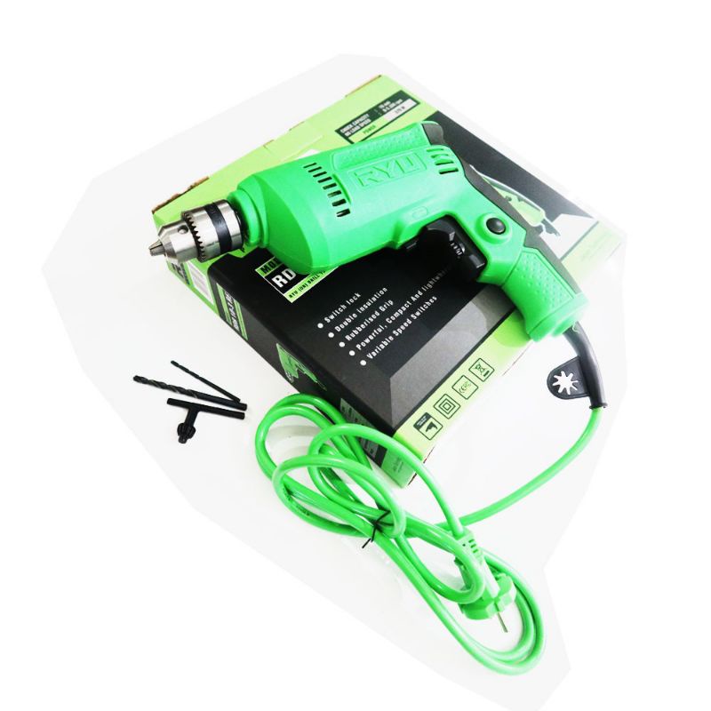 Jual Bor RYU RDR 10-3 RE 10mm Mesin bor tangan/hand drill RYU 10mm ...
