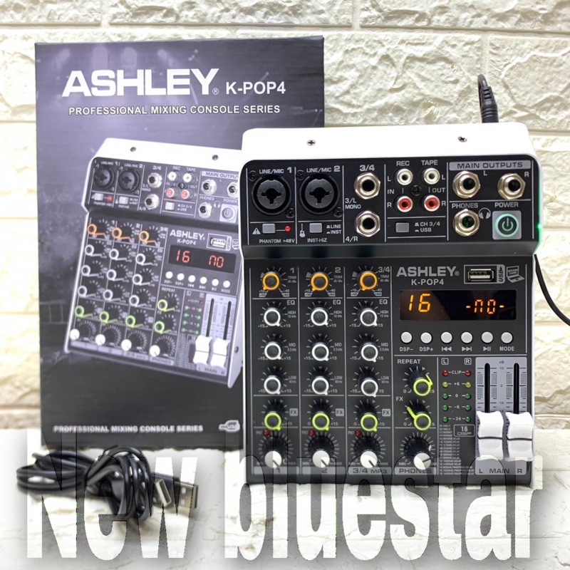 Jual Mixer Audio-Amplifier Ashley K1 Four/Evolution 4 Original Bluetooth - USB 4 Channel ...