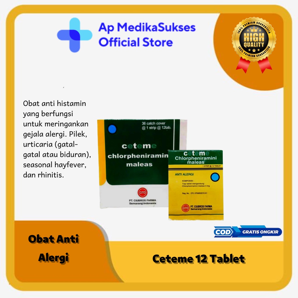 Jual Ceteme Tabtet isi 12 Obat Gatal | Shopee Indonesia