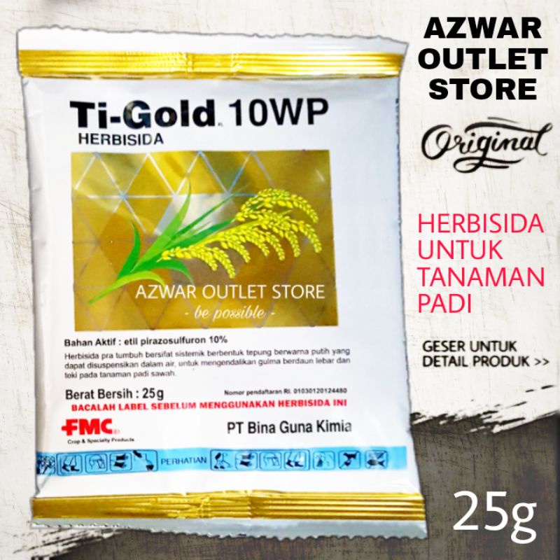 Jual Ti Gold 10WP | etil pirazosulfuron Herbisida untuk basmi rumput di ...