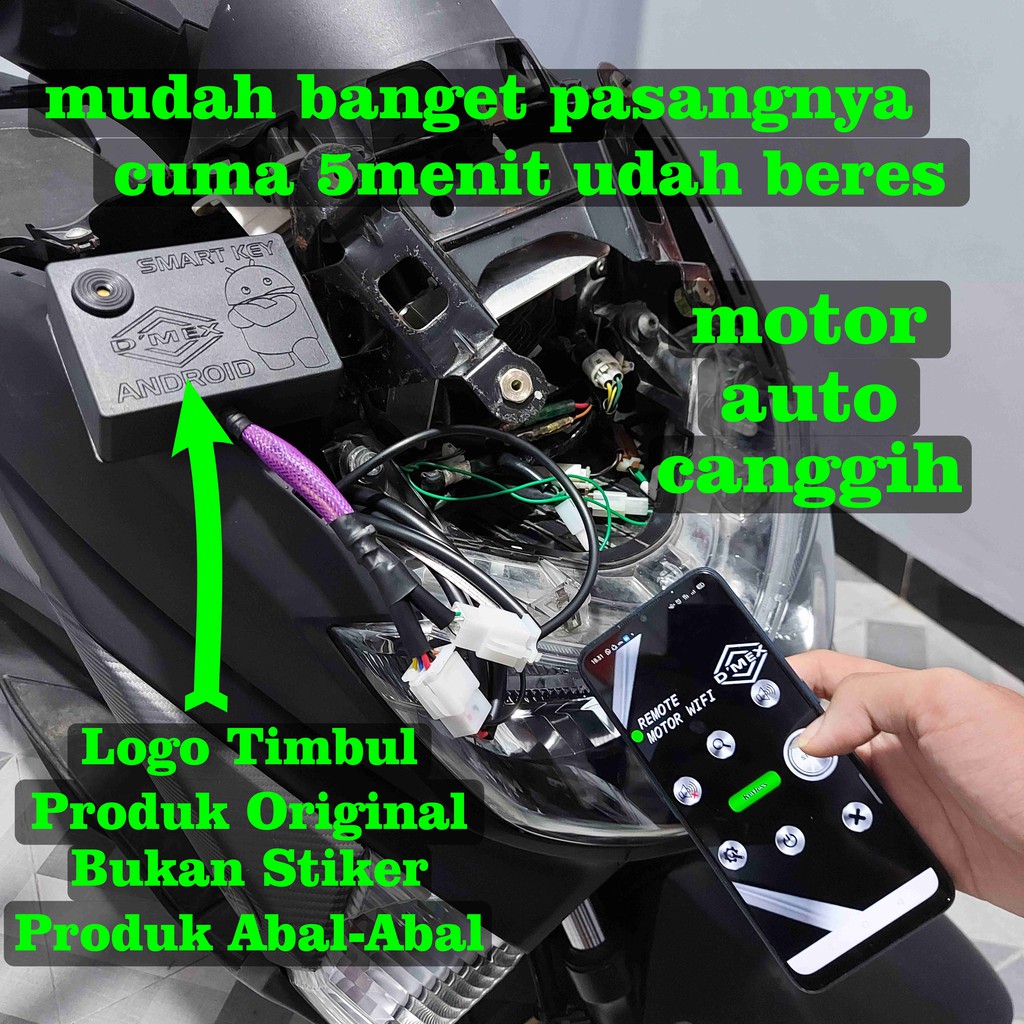Jual DMEX ANDROID SMARTKEY ALARM MOTOR SENSOR SENTUH UNTUK SEMUA TIPE MOTOR Indonesia|Shopee ...