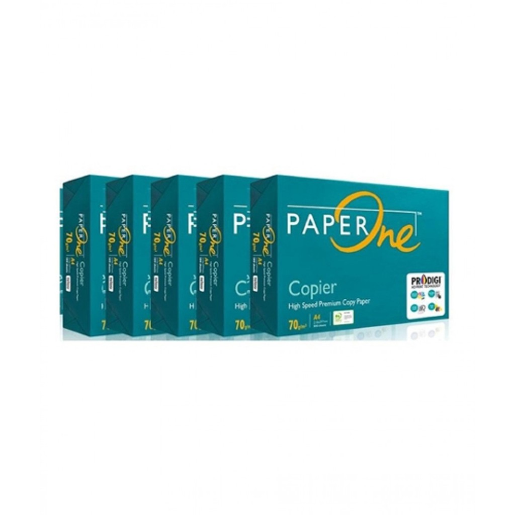 Jual Paper One A4 75 Gsm Kertas HVS Tebal Fotokopi Warna Putih Paperone