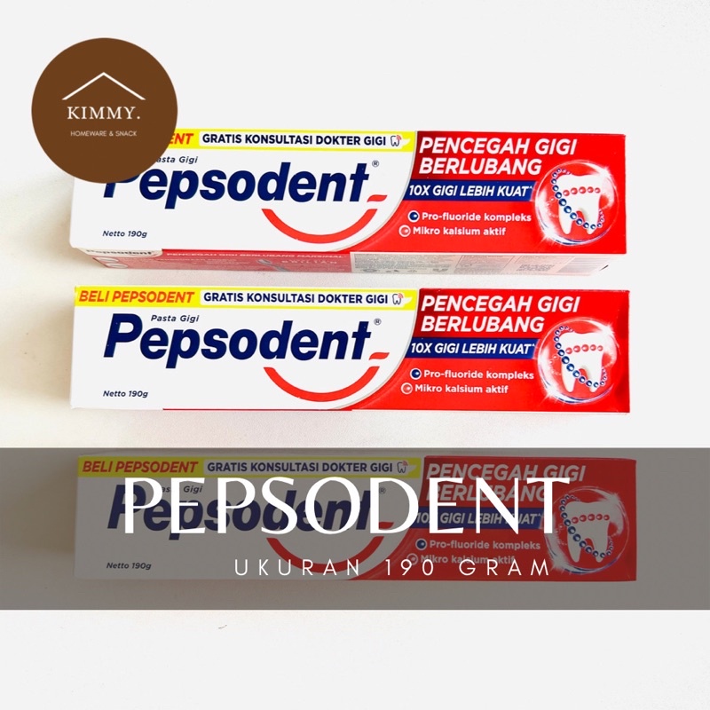 Jual PEPSODENT PENCEGAH GIGI BERLUBANG 190 GRAM / PASTA GIGI PEPSODENT ...
