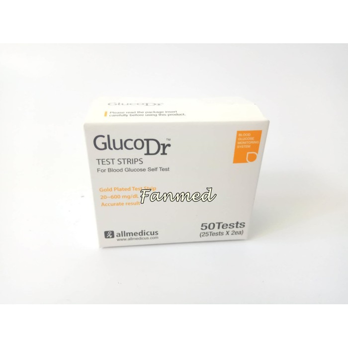 Jual Strip Stik Stick Gluco Dr Glucodr Bio Sensor Agm-2100 Isi 25/ 1 ...