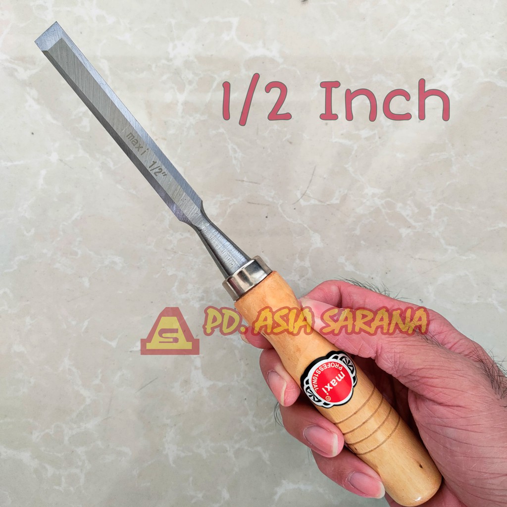 Jual [1/2 Inch] Alat Pahat Cungkil Tatah Kayu Maxi / Wood Firmer ...