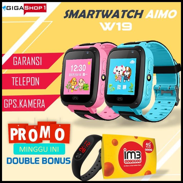 Jual Jam Tangan Anak Aimo Emo Smartwatch Imo Aimoo Imoo Emoo W19 Gps Murah | Shopee Indonesia