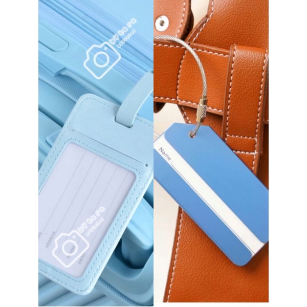 Jual Penanda Koper Tas label identitas Name Luggage TAG Blue Green ...