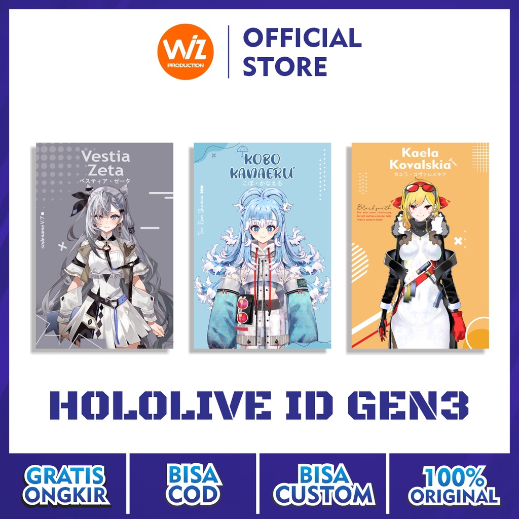 Jual POSTER HOLOLIVE ID GEN 3 - KOBO KANAERU - VESTIA ZETA - KAELA ...