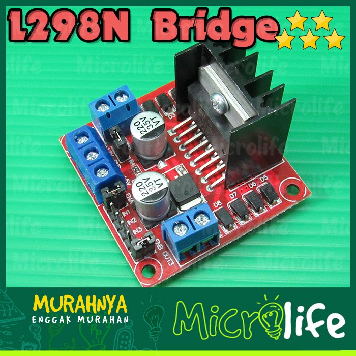 Jual L298N DUAL H BRIDGE DC STEPPER MOTOR DRIVE CONTROLLER BOARD ...