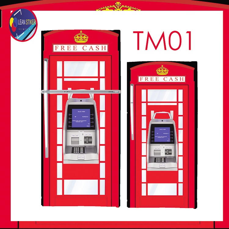 Jual stiker kulkas 1 dan 2 pintu motif telephone atm free cash nominal ...