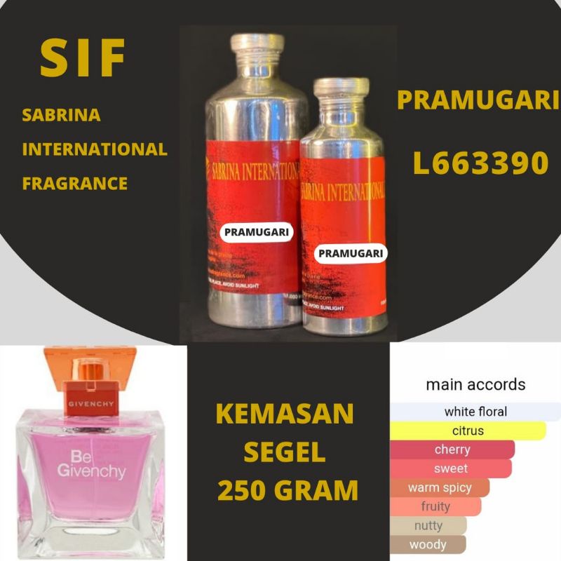 Jual Bibit parfum SIF PRAMUGARI kemasan 250 GRAM segel | Shopee Indonesia