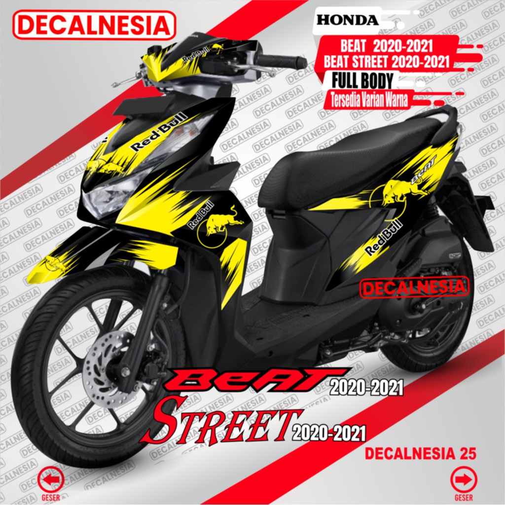 Jual Decal Beat Deluxe 2021 2021 Full Body Stiker Motor Beat Street ...