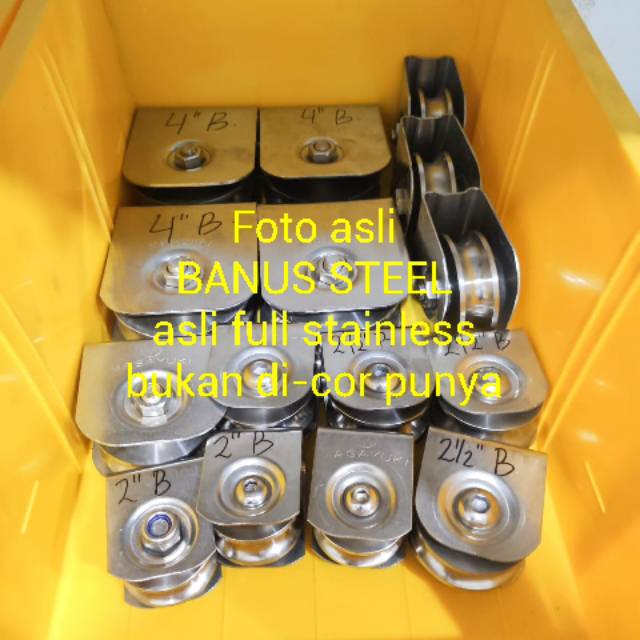 Jual Roda stainless 2 inch roda pintu geser 2 inci roda pagar roda ...