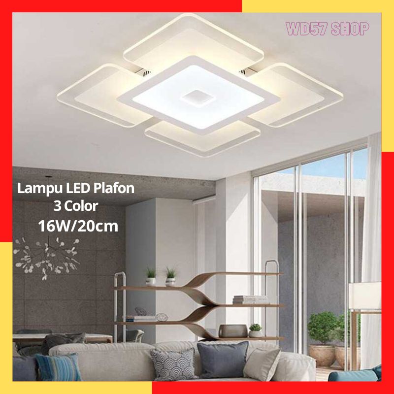 Jual Lampu LED Hias Plafon Gantung Modern Elegan Minimalis Remot ...