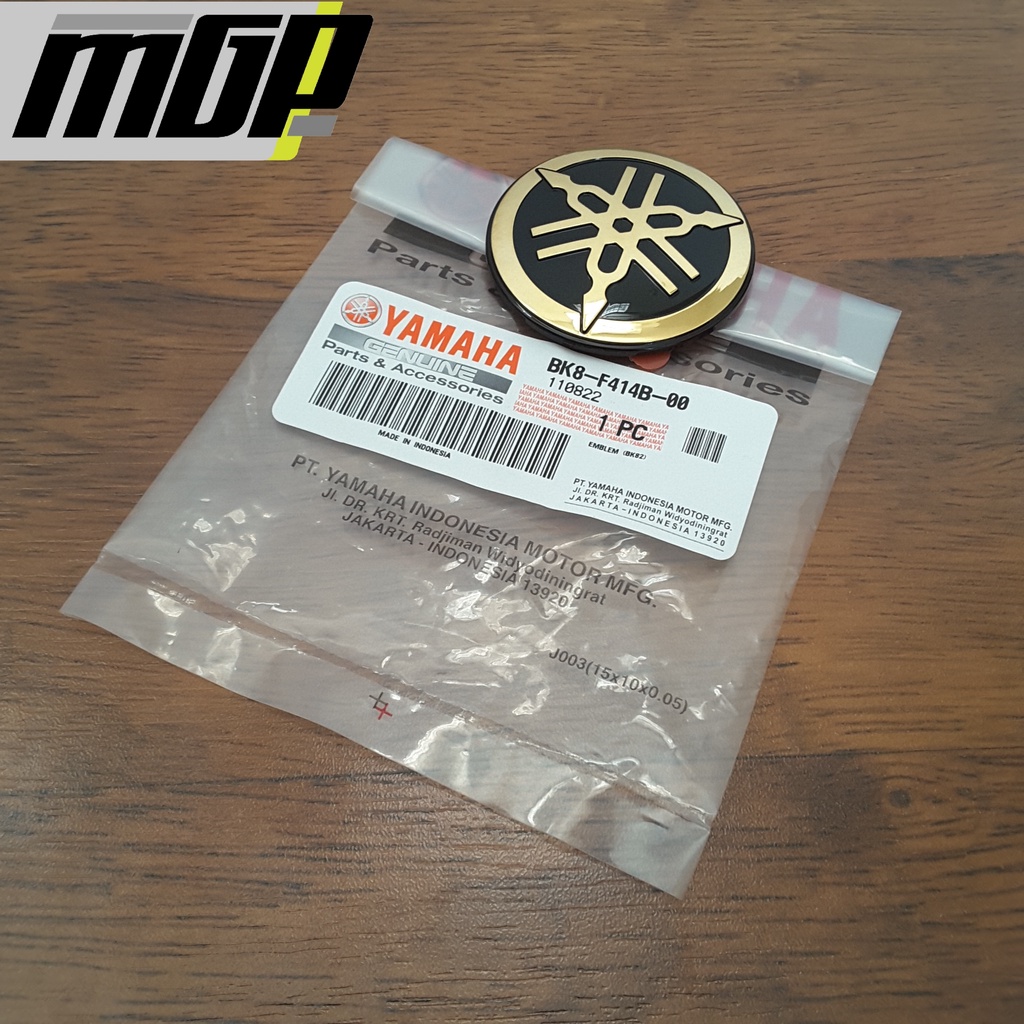 Jual EMBLEM LOGO YAMAHA GOLD 5CM XMAX 250 & R15 VVA V3 ORGINAL YAMAHA ...