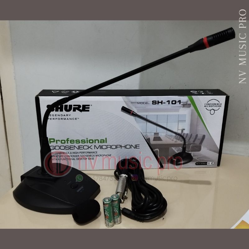 Jual SHURE SH 101 GOOSENECK MICROPHONE PODIUM | Shopee Indonesia