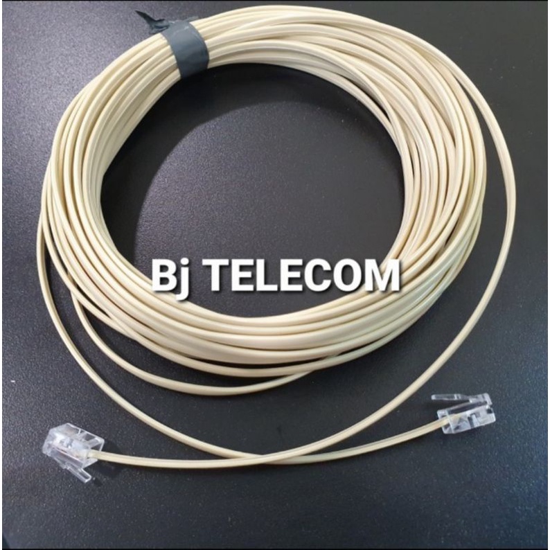 Jual kabel telepon 30meter siap pakai/ kabel line telepon 30 meter ...