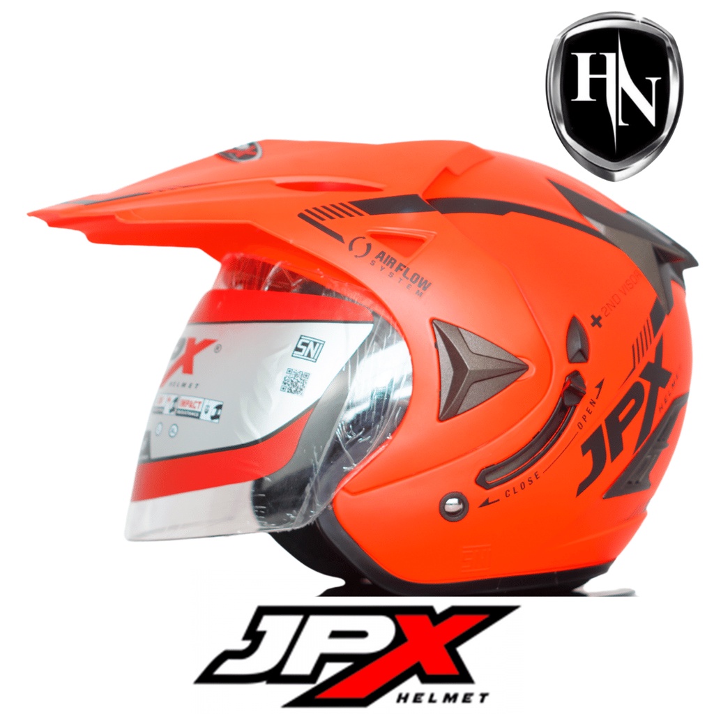 Jual HELM JPX SUPERMOTO WARNA SOLID SEMI CROSS STANDARD SNI | Shopee ...