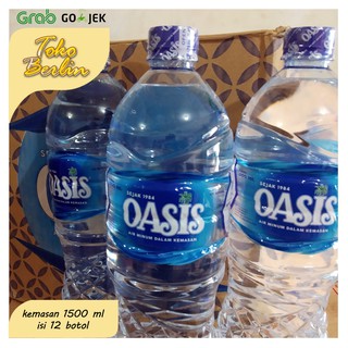Jual OASIS 1500 ML ISI 12 BOTOL AIR MINUM MINERAL | Shopee Indonesia