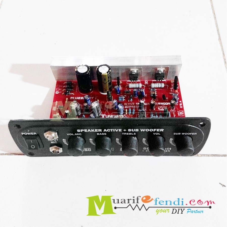 Jual KIT Speaker Active Aktif Mono 68watt plus TC,subwoofer dan 2 kanal mic | Shopee Indonesia