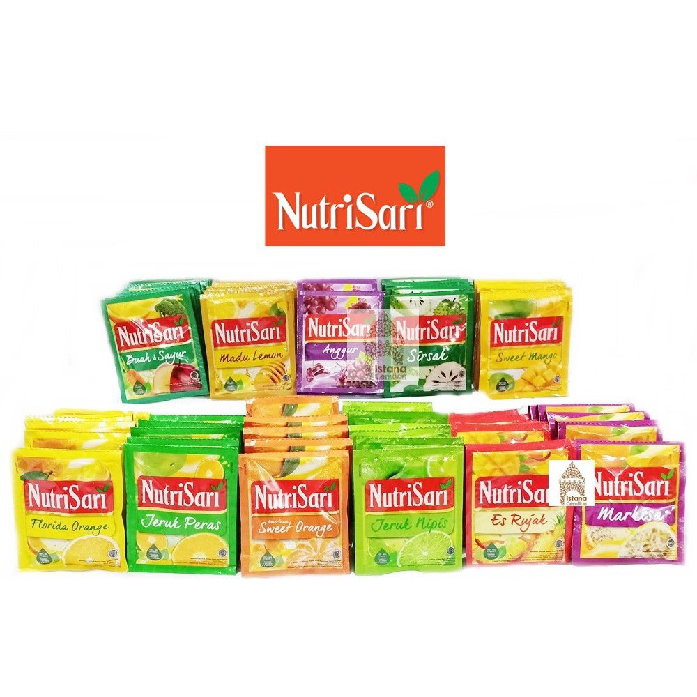 Jual Nutrisari Minuman Sari Buah Multi Varian Rasa Sachet 1 Renteng 10 ...
