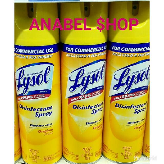 Jual Lysol Disinfectant Spray Original Scent 538 gram | Shopee Indonesia