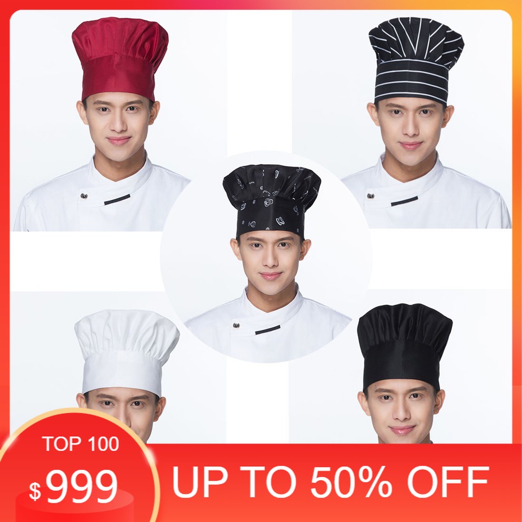 Jual Topi Koki Jamur Karet Elastis / Mushroom Chef Hat - Adjustable ...