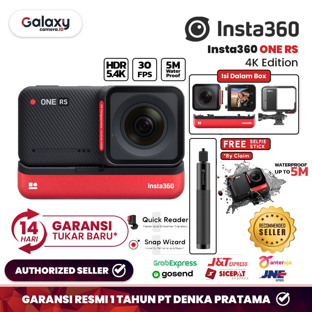 Jual Insta360 ONE RS 4K Edition Insta 360 ONE RS 4 K Garansi Resmi ...