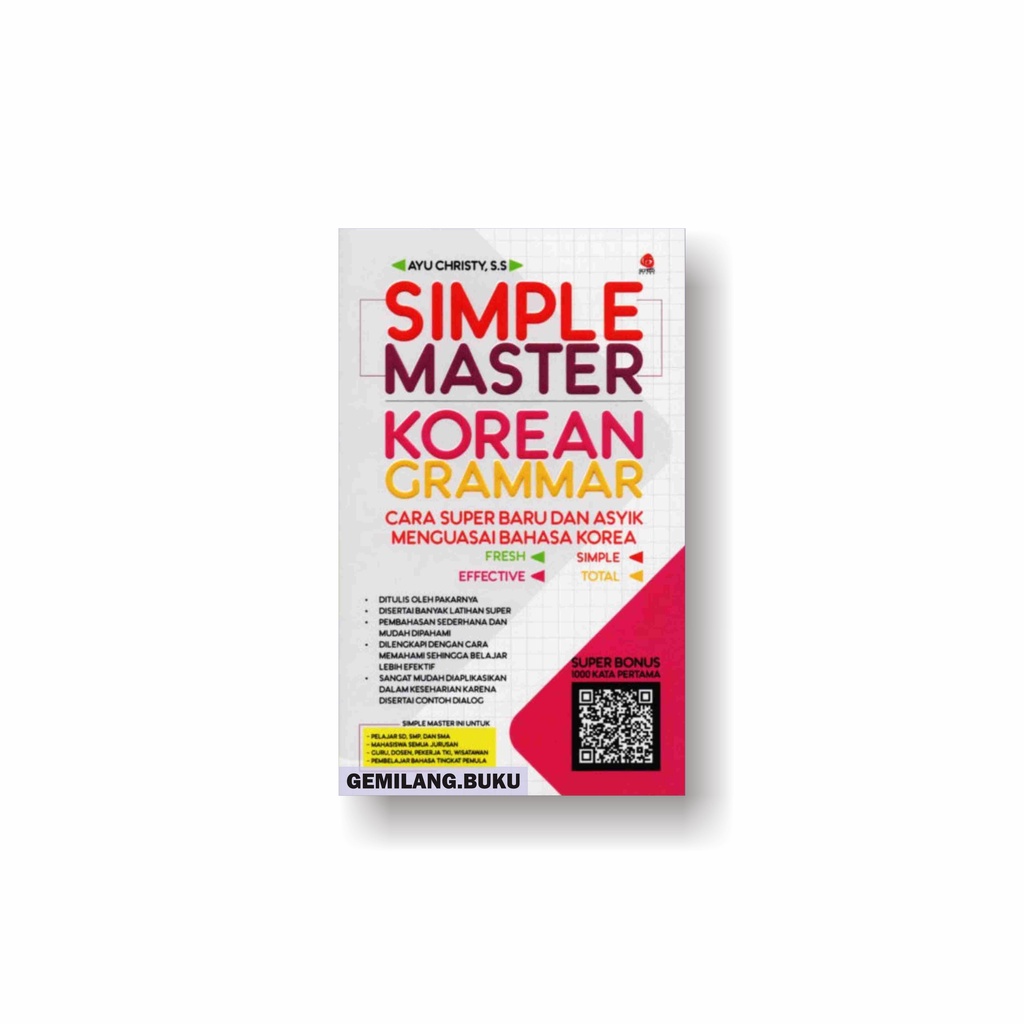 Jual Buku Simple Master Korea/korean Grammar - Scritto Books | Shopee ...