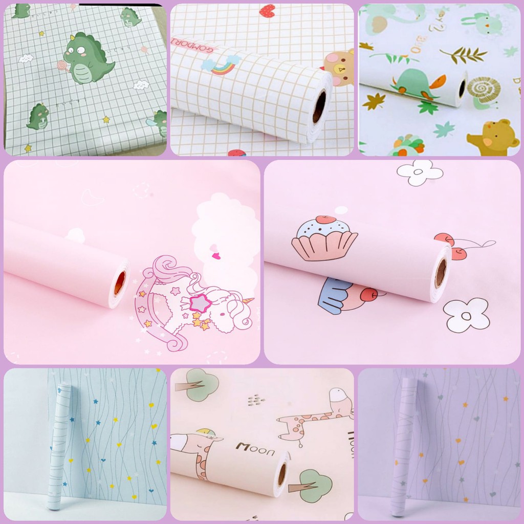 Jual HS - WALLPAPER DINDING ANAK WALLPAPER UNICORN WALLPAPER BINTANG WALLPAPER KARTUN WALLPAPER ...