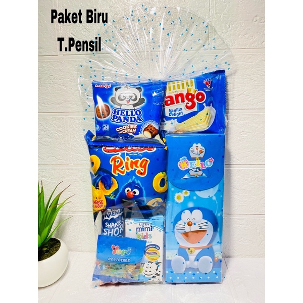 Jual Paket snack ulang tahun anak biru / goodiebag / souvenir ulang ...