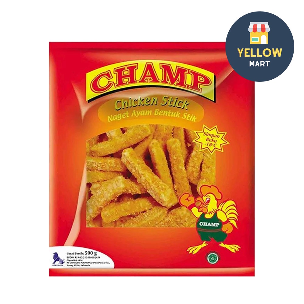 Jual Champ Chicken Stick Naget Ayam Bentuk Stik 500 Gram (FROZEN FOOD ...