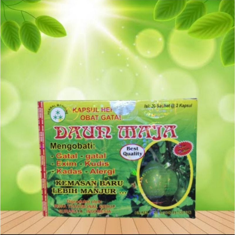 Jual KAPSUL DAUN MAJA-Obat Gatal Gatal | Shopee Indonesia