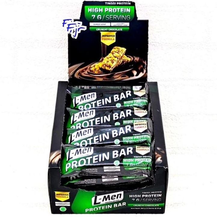 Jual L-Men Bar Crunchy Chocolate 1 Bar (7G PROTEIN/SERVING) | Shopee ...