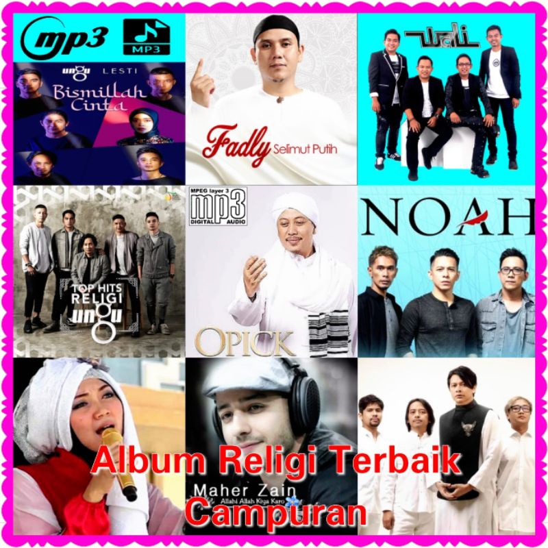 Jual TERLARIS KASET MP3 LAGU RELIGI POP BAND INDONESIA-LAGU RELIGI ISLAM-LAGU RELIGI TERBARU ...