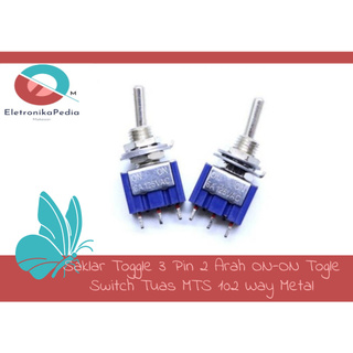 Jual Saklar Toggle 3 Pin 2 Arah ON-ON Togle Switch Tuas MTS 102 Way ...