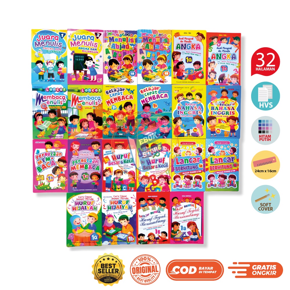 Jual Buku Tk Dan Paud Tk A Dan Tk B Tk Anak Membaca Berhitung