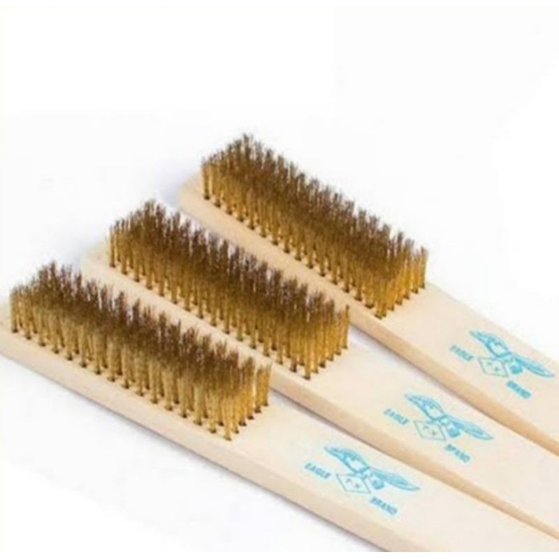Jual Sikat Kuningan 8 Baris DLX Kawat Brush Steel Wire | Shopee Indonesia