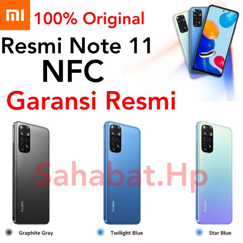 Jual Xiaomi Redmi Note 11 6/128 NFC Garansi Resmi RAM 6GB 128GB 4/128 ...