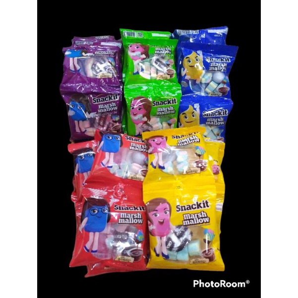 Jual SNACKIT MARSHMALLOW CHOCO DIP (10x7g) | Shopee Indonesia
