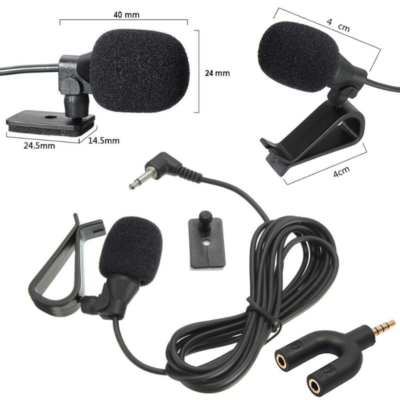 Jual Paket Mic External HP Clip On 3 Meter Microphone Handphone Dan ...