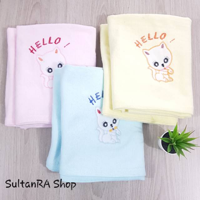 Harga Handuk Bayi 60x110 cm Handuk Baby Lembut Ivory BORDIR / SABLON ...