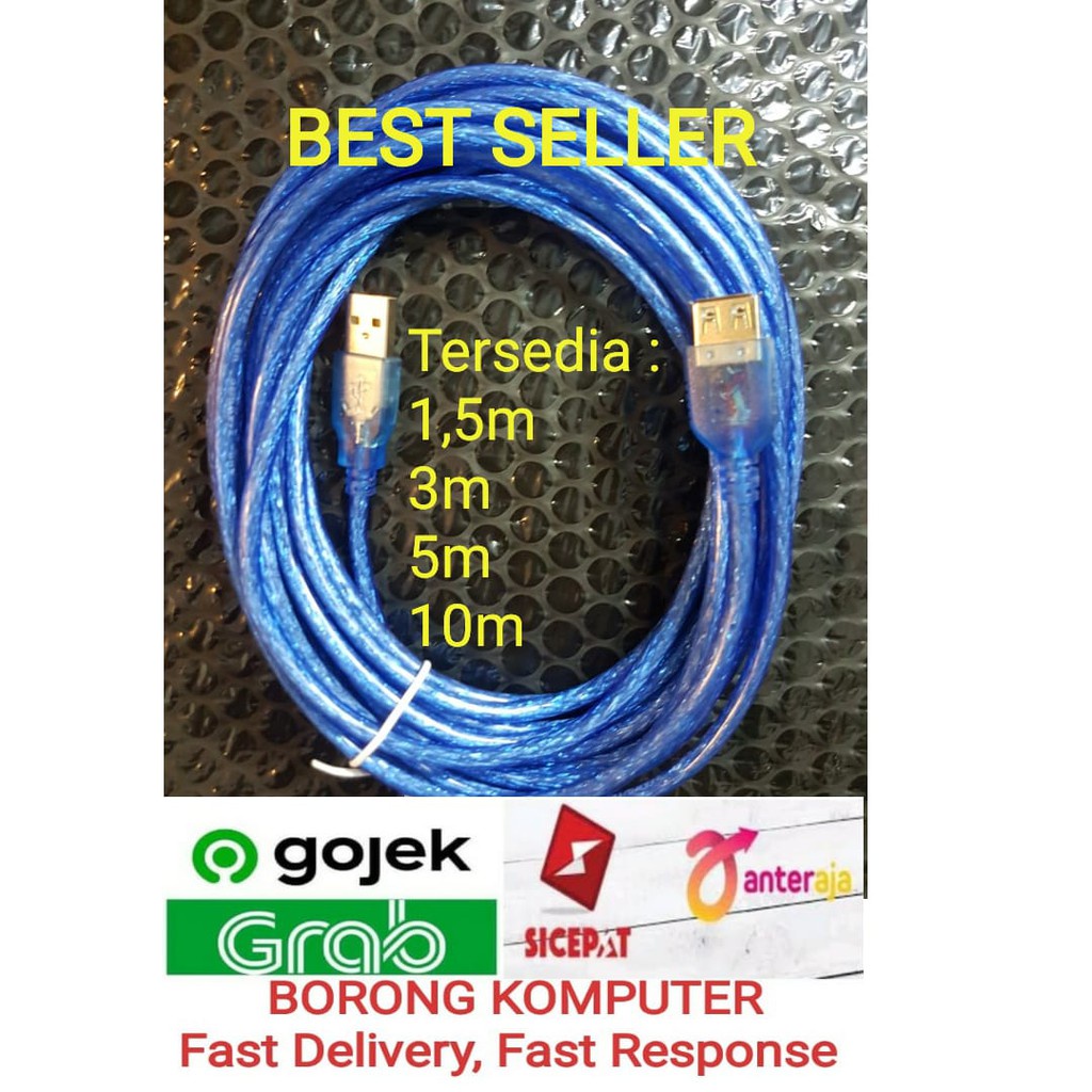 Jual Kabel USB Extention Perpanjangan 1,5M / 3M / 5M / 10M | Shopee Indonesia