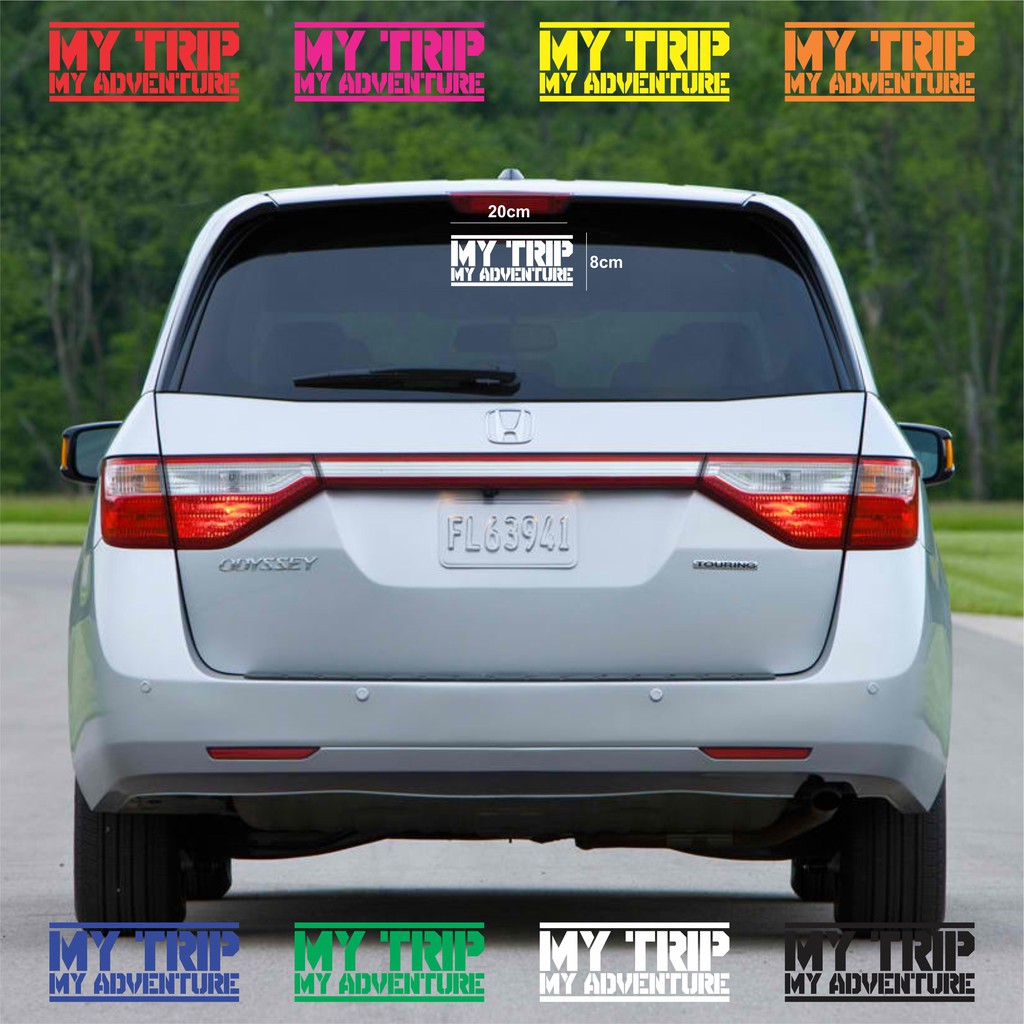 Jual Stiker MY TRIP MY ADVENTURE / Sticker cutting / variasi mobil ...