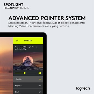 Jual Logitech Spotlight Pointer Presenter Advanced Wireless / Bluetooth Indonesia|Shopee Indonesia