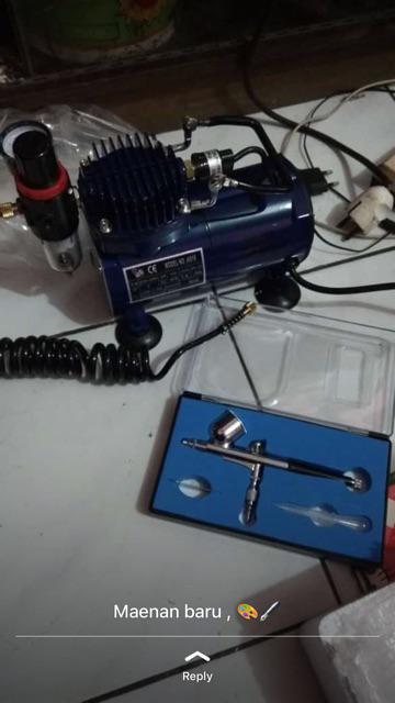 Kompresor Mini Compressor Complete Set With Air Brush H&L | Shopee ...