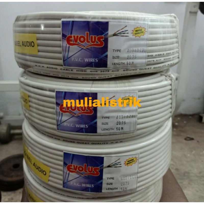 Jual Kabel listrik meteran 2x0.75 harga permeter jual meteran | Shopee ...