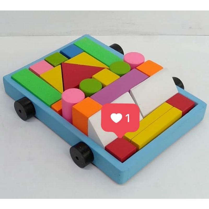Jual peraga balok mobil mainan edukasi | Shopee Indonesia