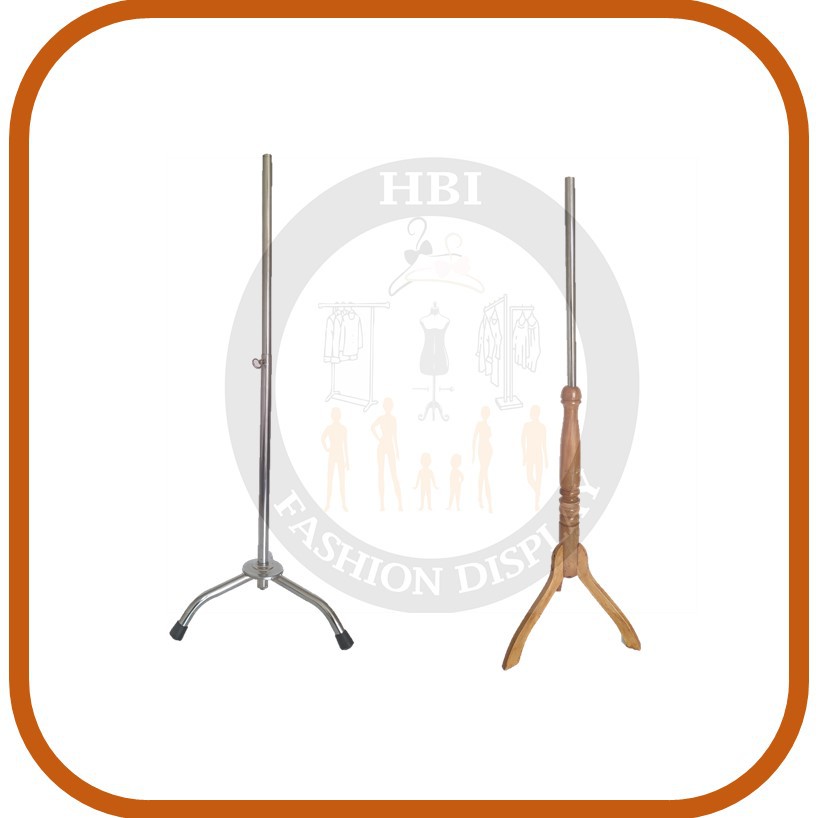 Jual Tiang Display Kaki / Tiang Kaki Kayu / Tiang Kaki Besi / Kaki ...