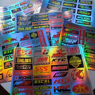 Jual stiker racing stiker motor balap stiker herex bahan hologram ...